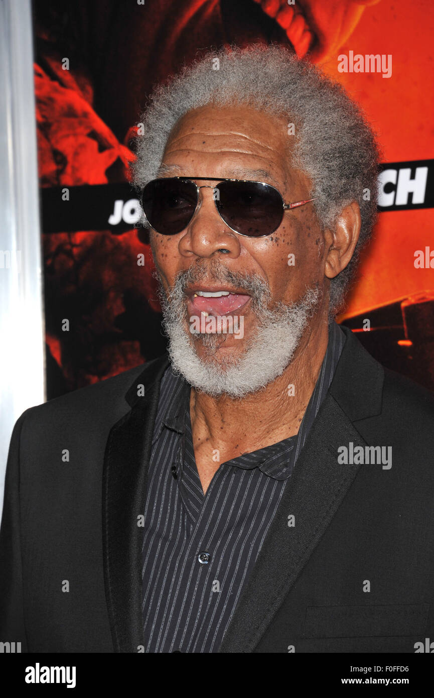 LOS ANGELES, CA - OCTOBER 11, 2010: Morgan Freeman at the premiere of ...