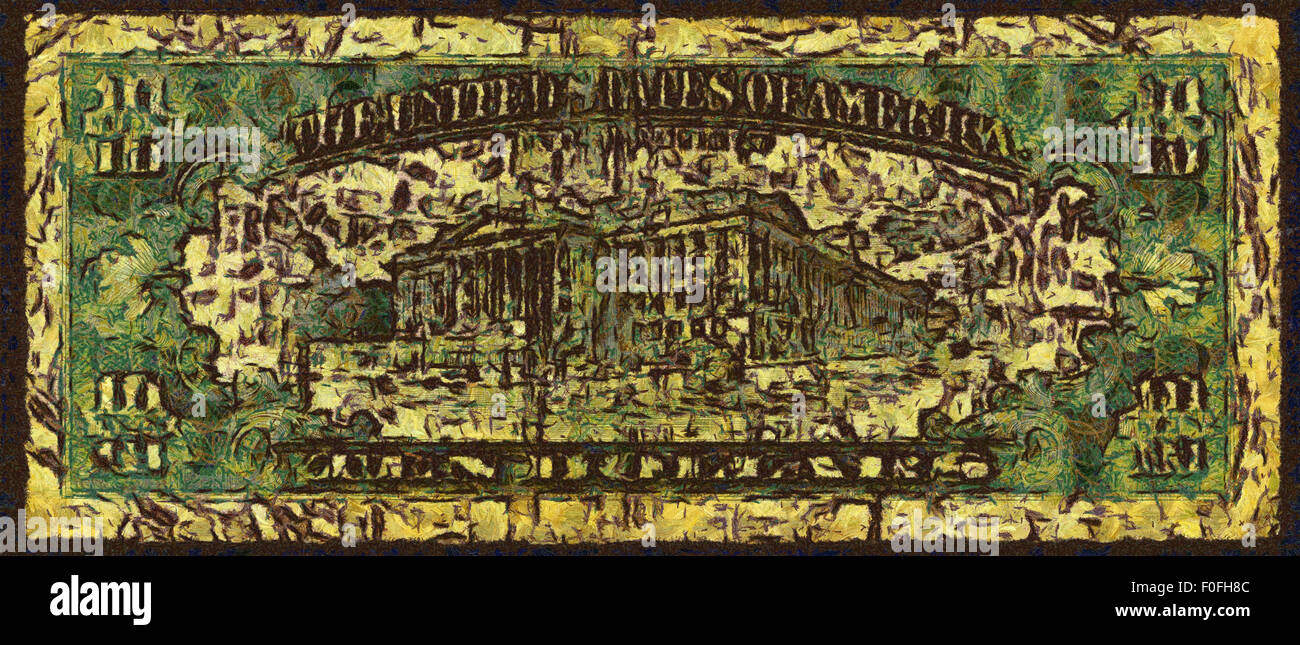 Illustrations Banknote 10 dollars USA,Currency Stock Photo - Alamy