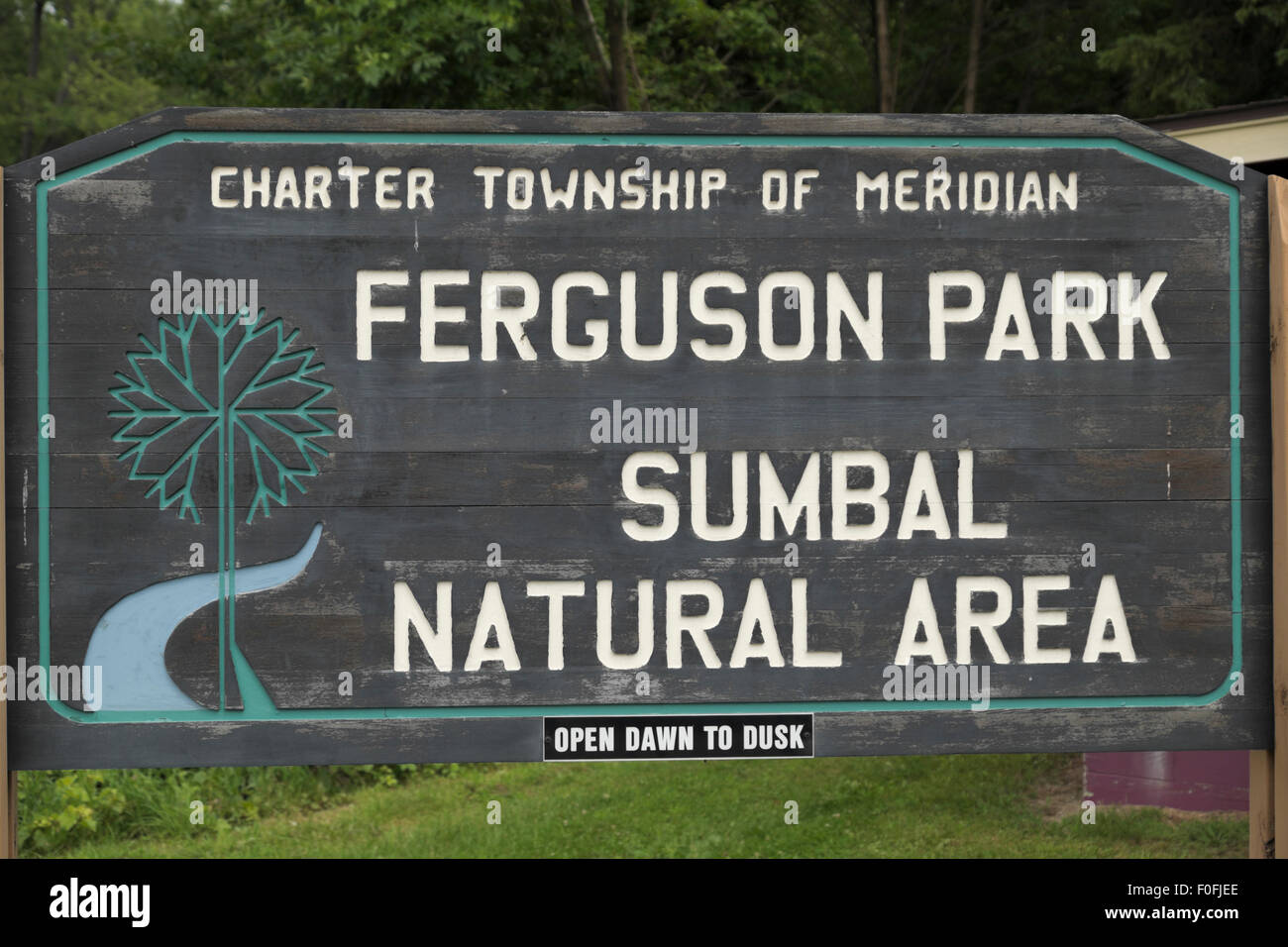 Township entry sign hi-res stock photography and images - Alamy