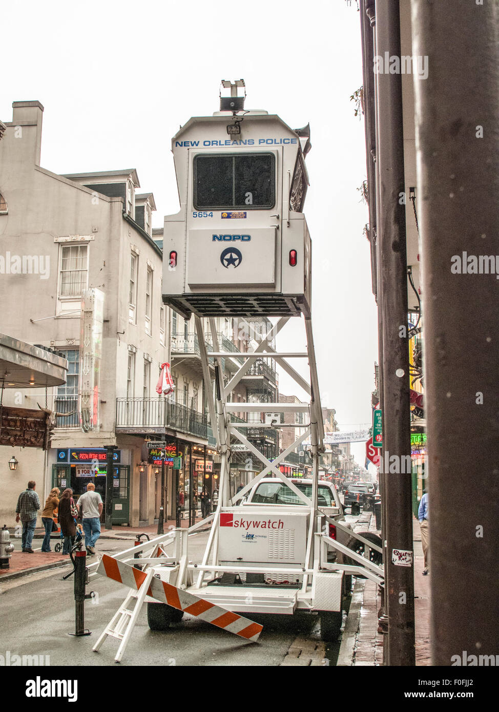New Orleans Police observation tower Stock Photo - Alamy