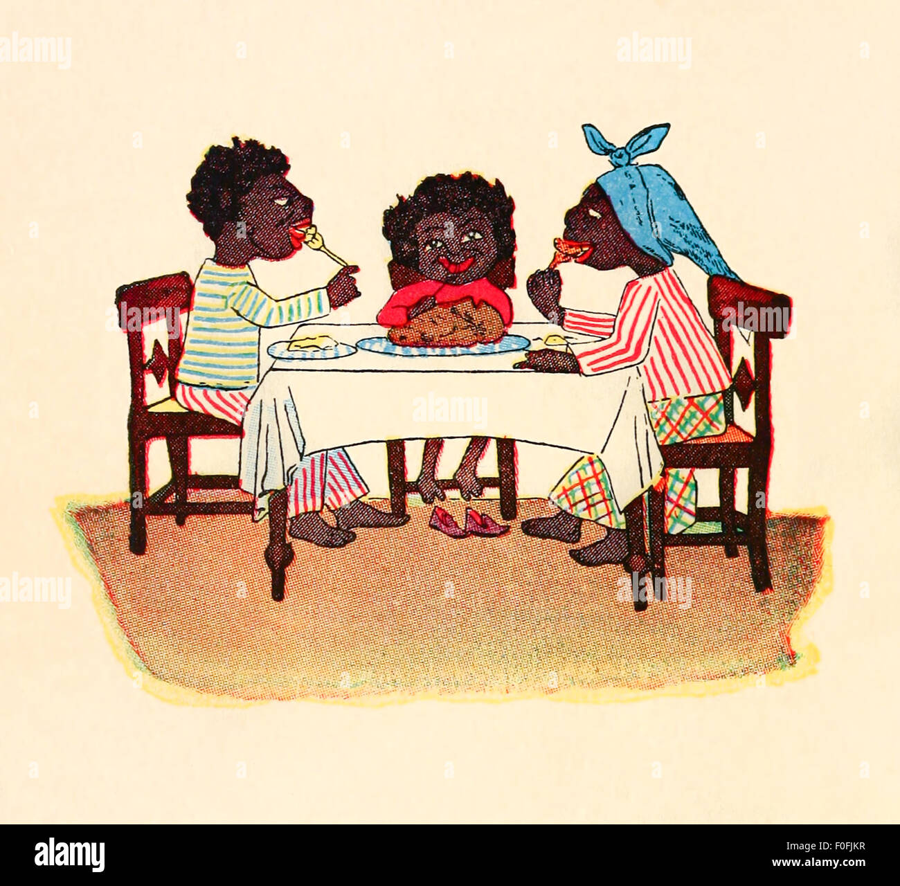 Frontispiece from 'The Story of Little Black Sambo' by Helen Bannerman ...