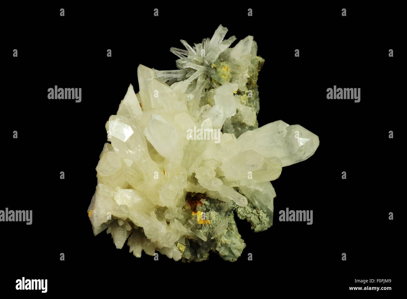 Quartz crystals. Origin: Hu Nan Shangbao Mine, China Stock Photo - Alamy