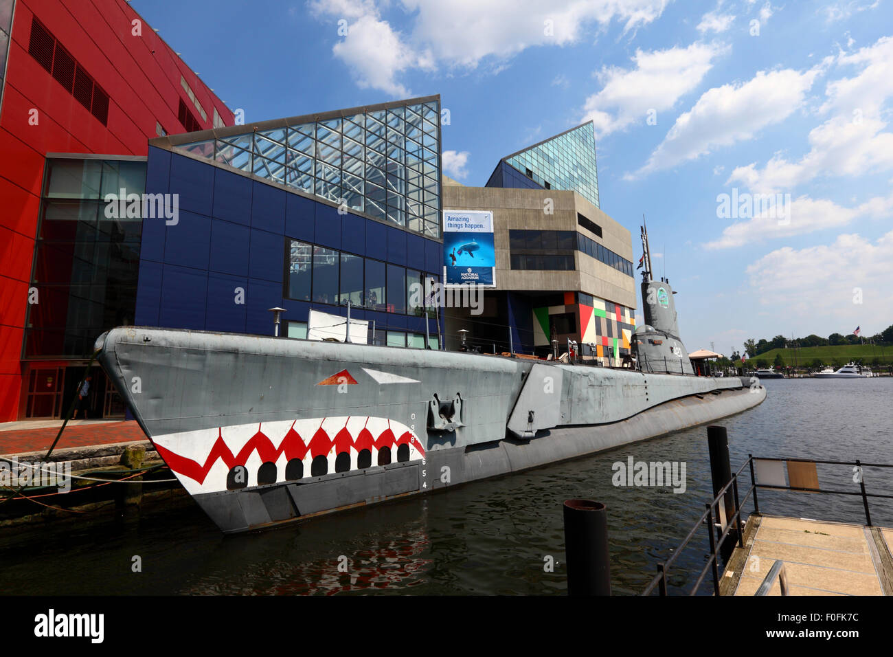 USS Torsk (a World War II Tench class submarine) and National Aquarium ...