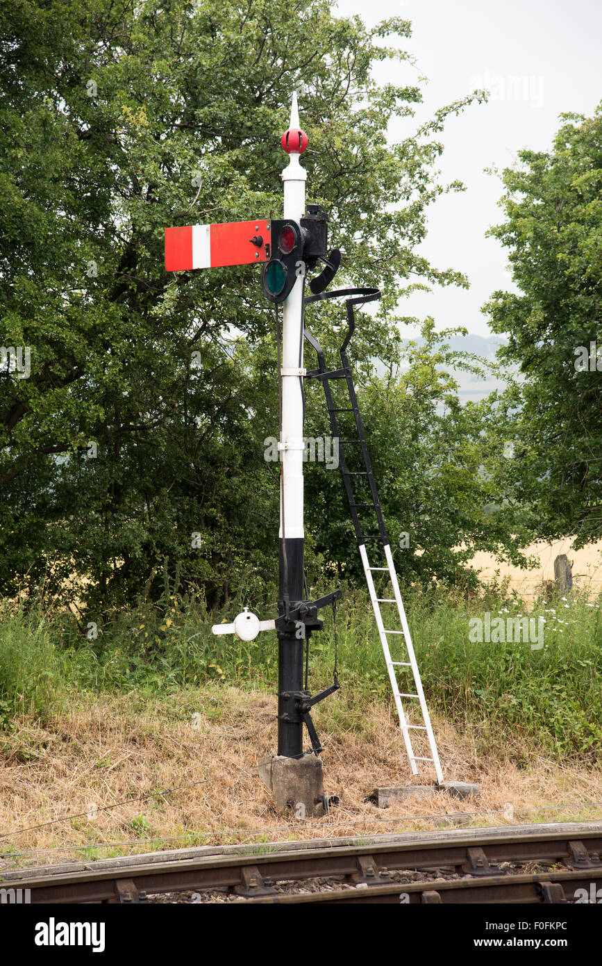 Old Railway Signal Stock Photo - Alamy
