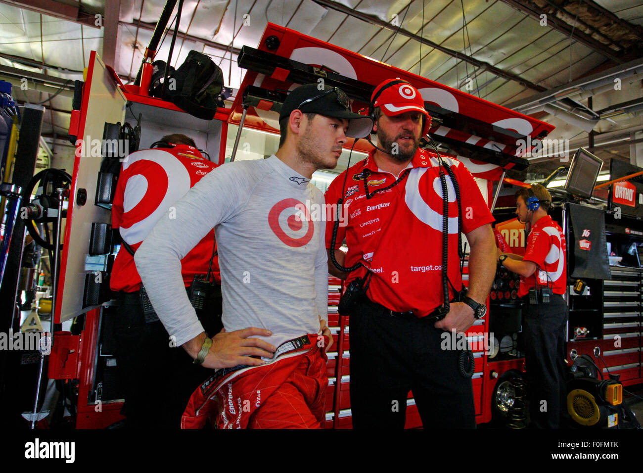 Brooklyn, MI, USA. 14th Aug, 2015. Brooklyn, MI - Aug 14, 2015: Kyle ...