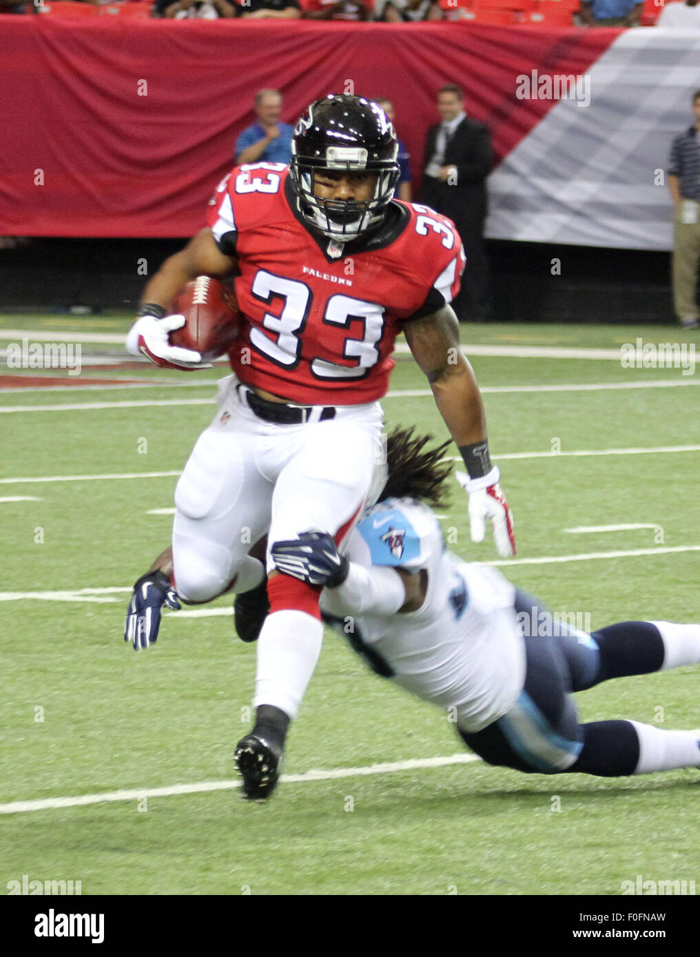 Atlanta, Georgia, USA. 14th Aug, 2015. Atlanta Falcons running back ...