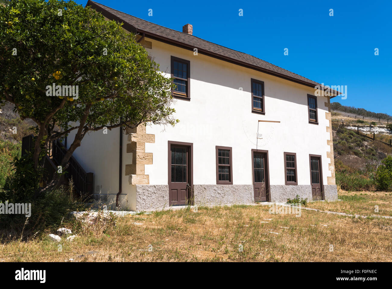 Historic ranch house at Scorpion Cove, Santa Cruz Island, Channel ...