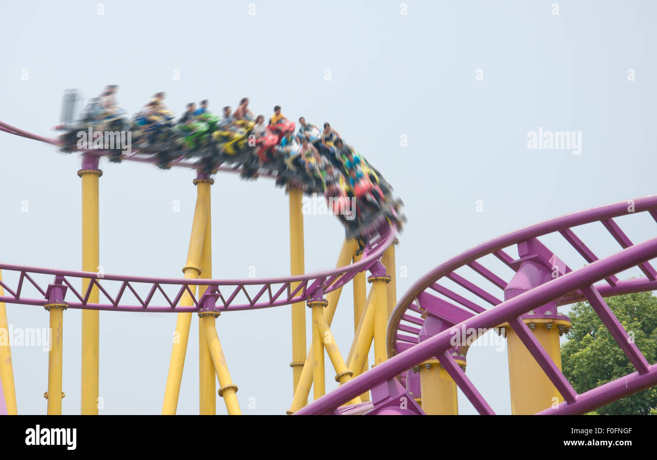 Roller coaster up down hi-res stock photography and images - Alamy