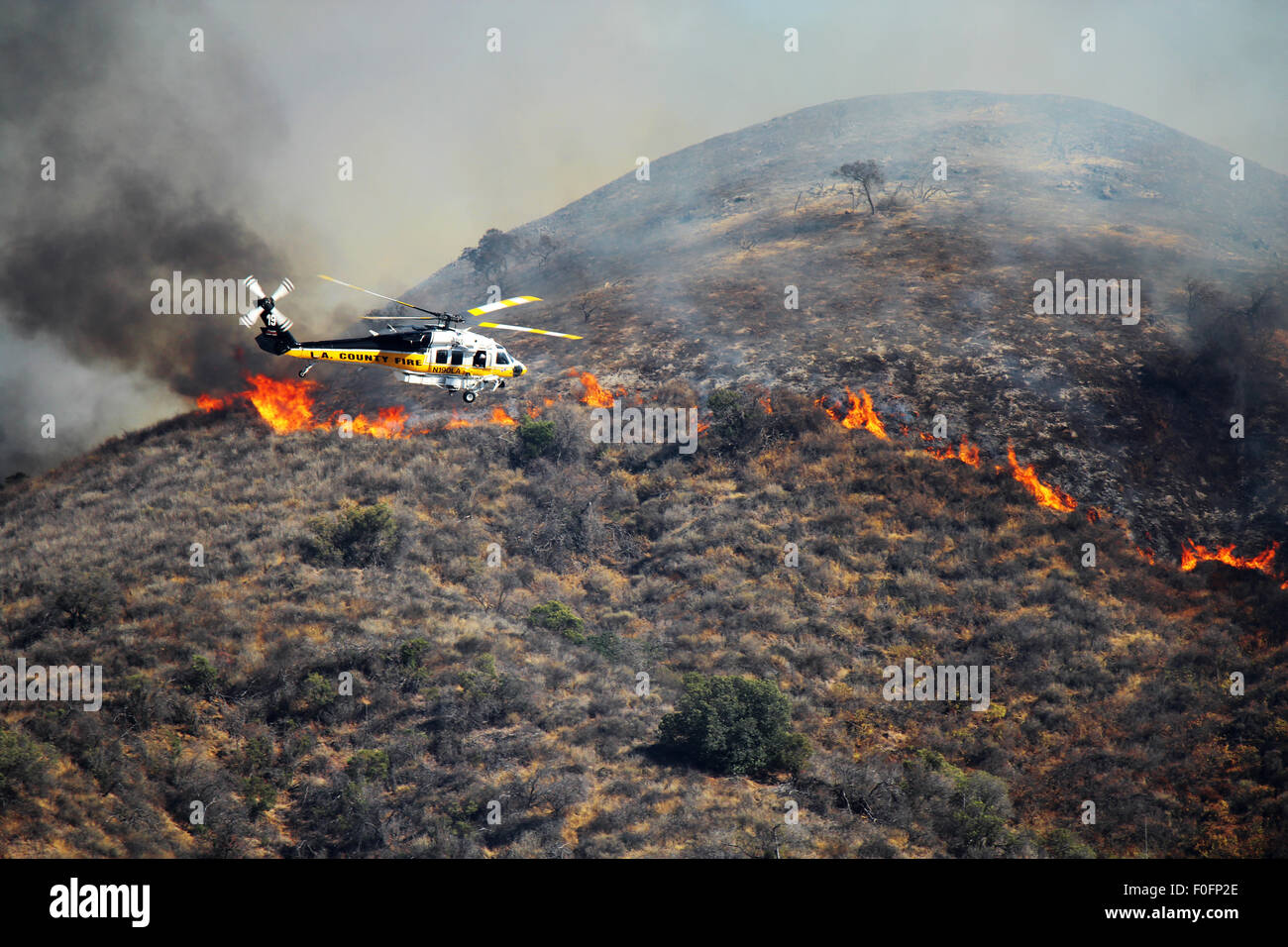 Simi Valley, California, USA. 14th Aug, 2015. L.A. County Fire ...