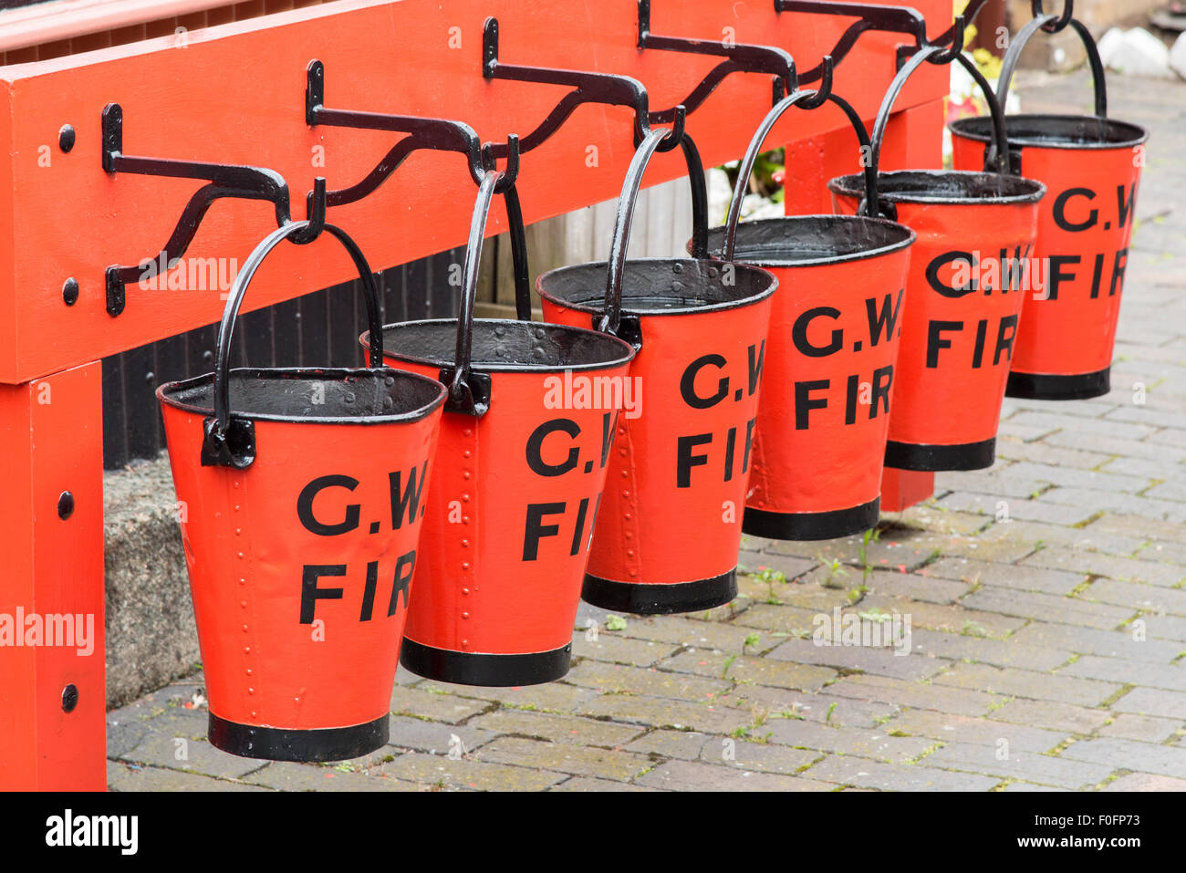 Steam Railway Fire Buckets Hanging High Resolution Stock Photography ...
