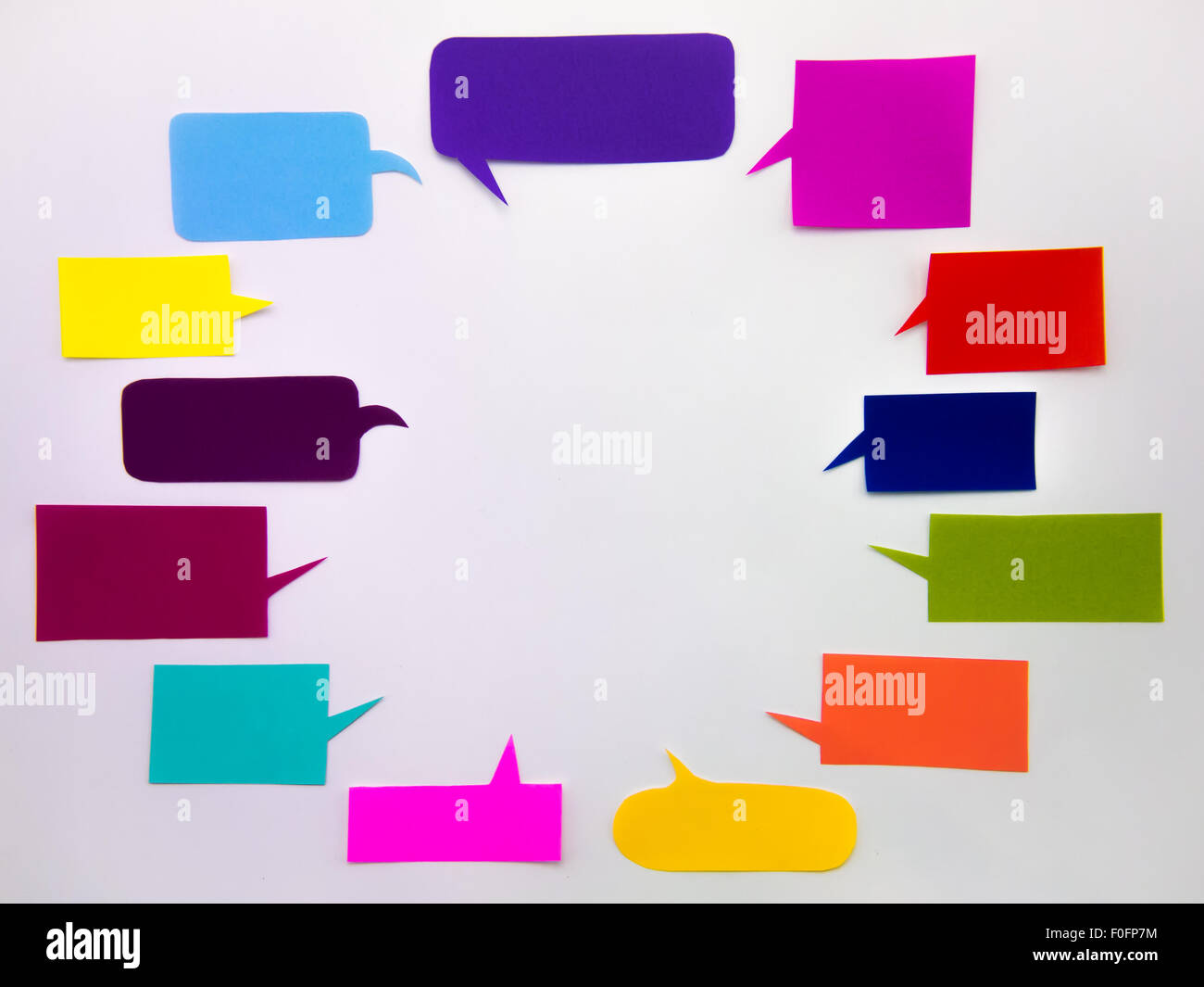 Colorful balloons and bubbles; you can write words on it Stock Photo ...