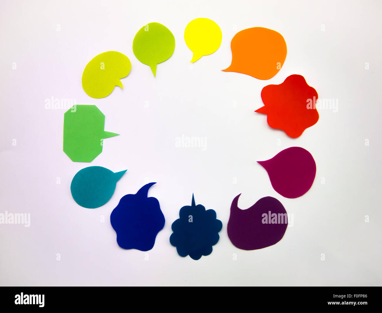 Colorful balloons and bubbles; you can write words on it Stock Photo ...