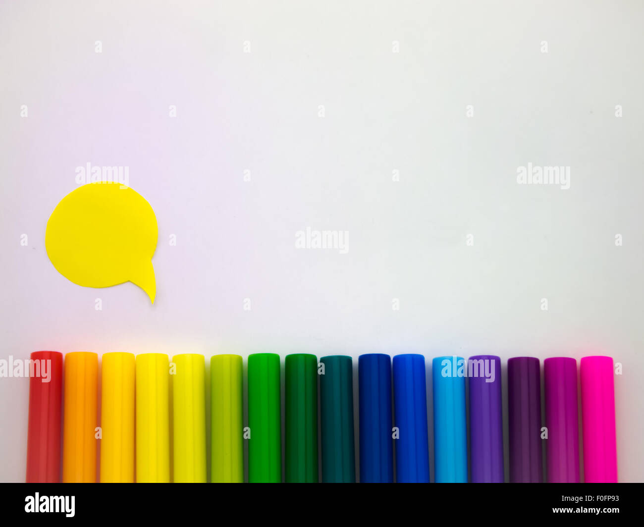Colorful balloons and bubbles; you can write words on it Stock Photo ...
