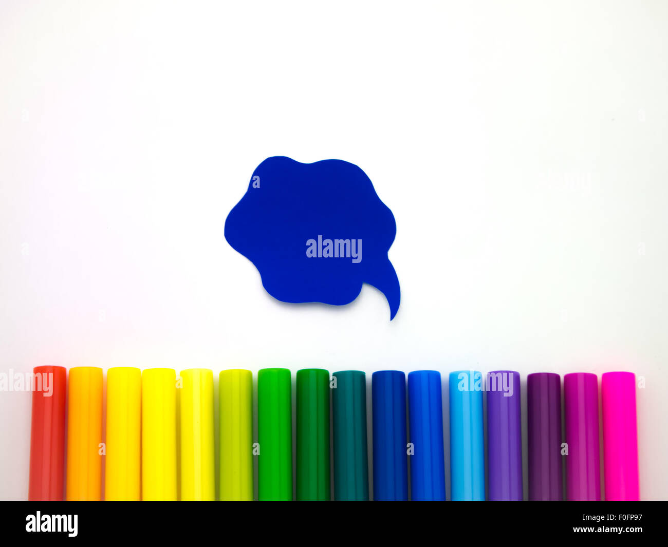 Colorful balloons and bubbles; you can write words on it Stock Photo ...