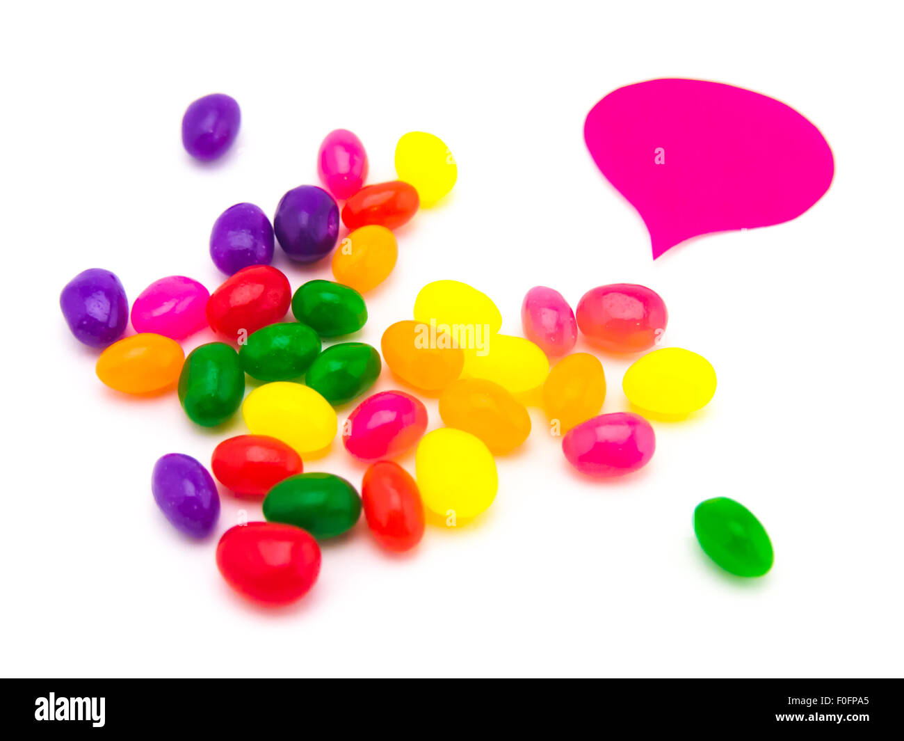 Colorful balloons and bubbles with jelly beans; you can write words on ...