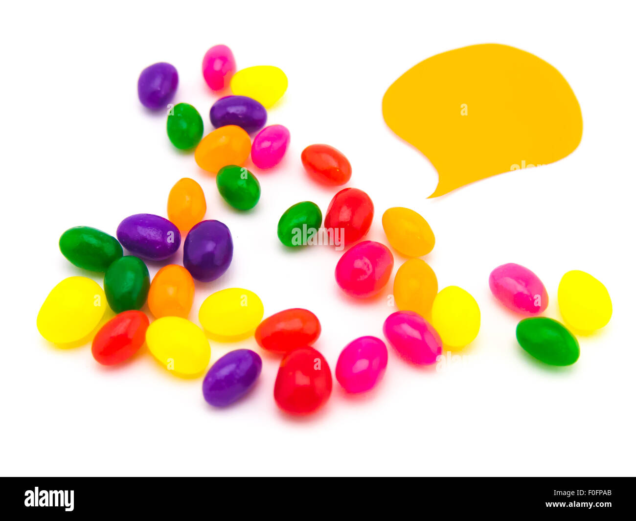 Colorful balloons and bubbles with jelly beans; you can write words on ...