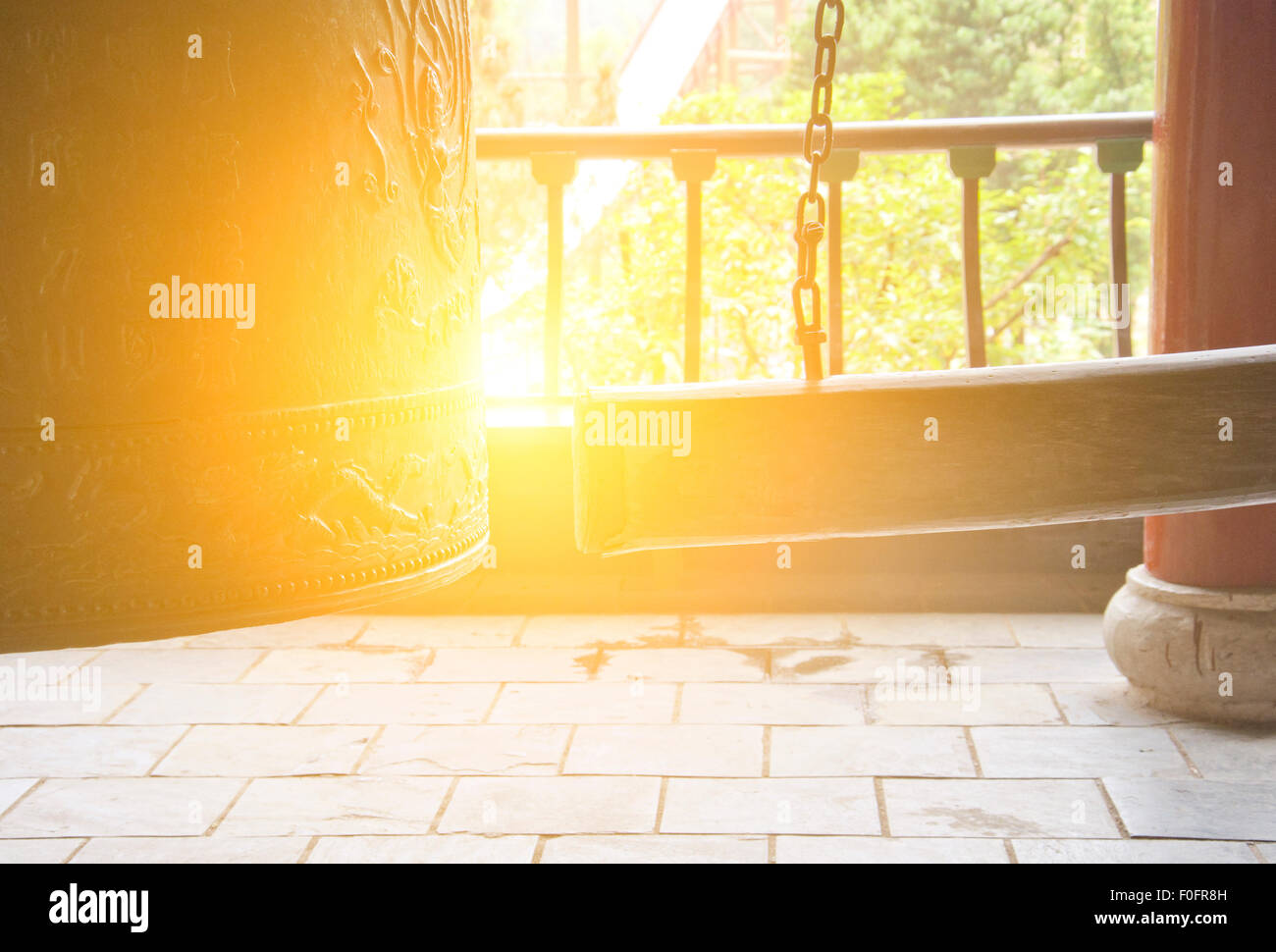 The temple bell Stock Photo - Alamy