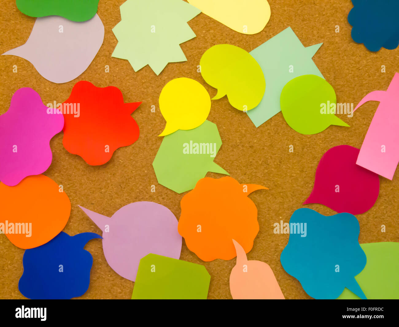 Colorful balloons and bubbles; you can write words on it Stock Photo ...