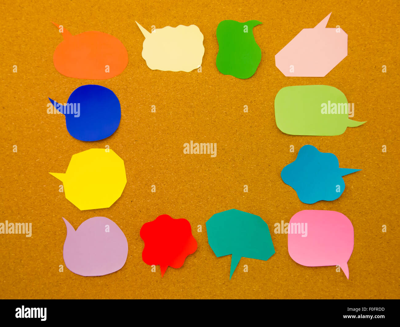 Colorful balloons and bubbles; you can write words on it Stock Photo ...