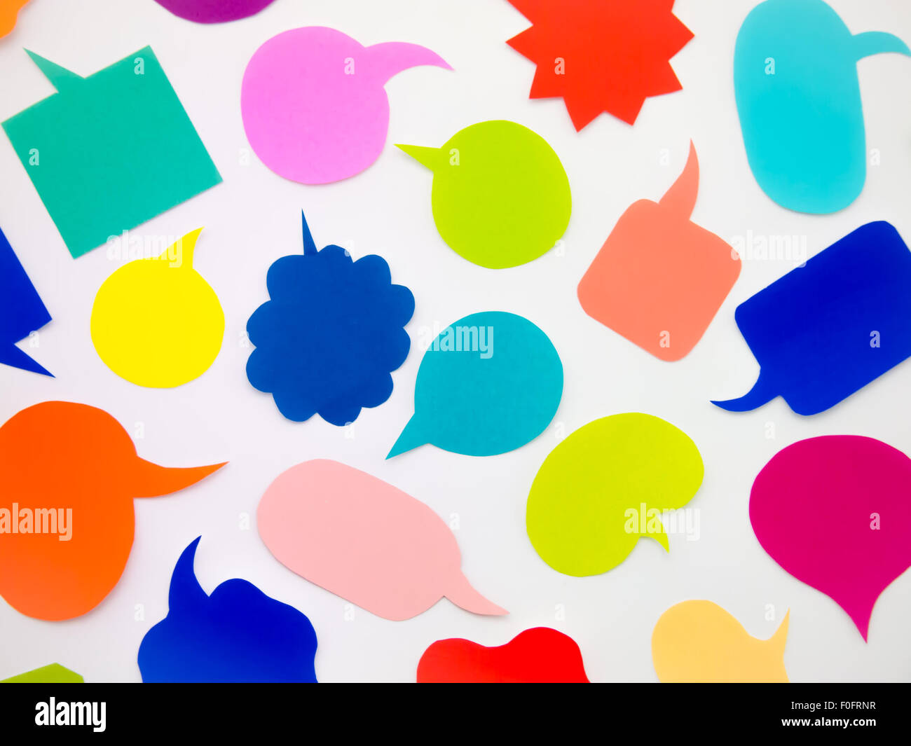 Colorful balloons and bubbles; you can write words on it Stock Photo ...