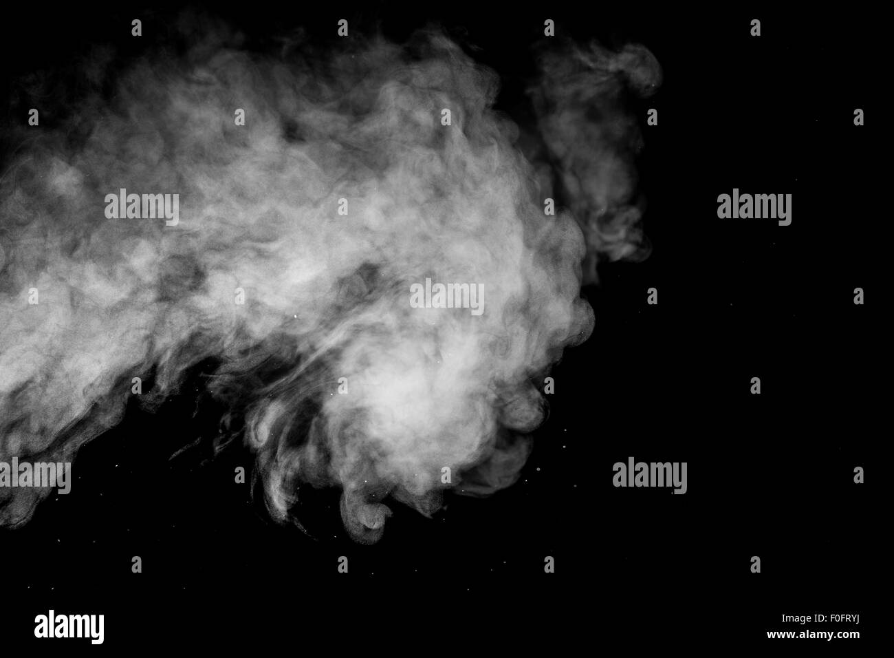 Abstract steam on a black background. Texture. Design element. Abstract ...
