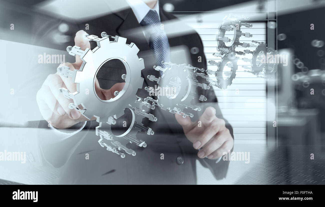 Gear connection concept human hi-res stock photography and images - Alamy