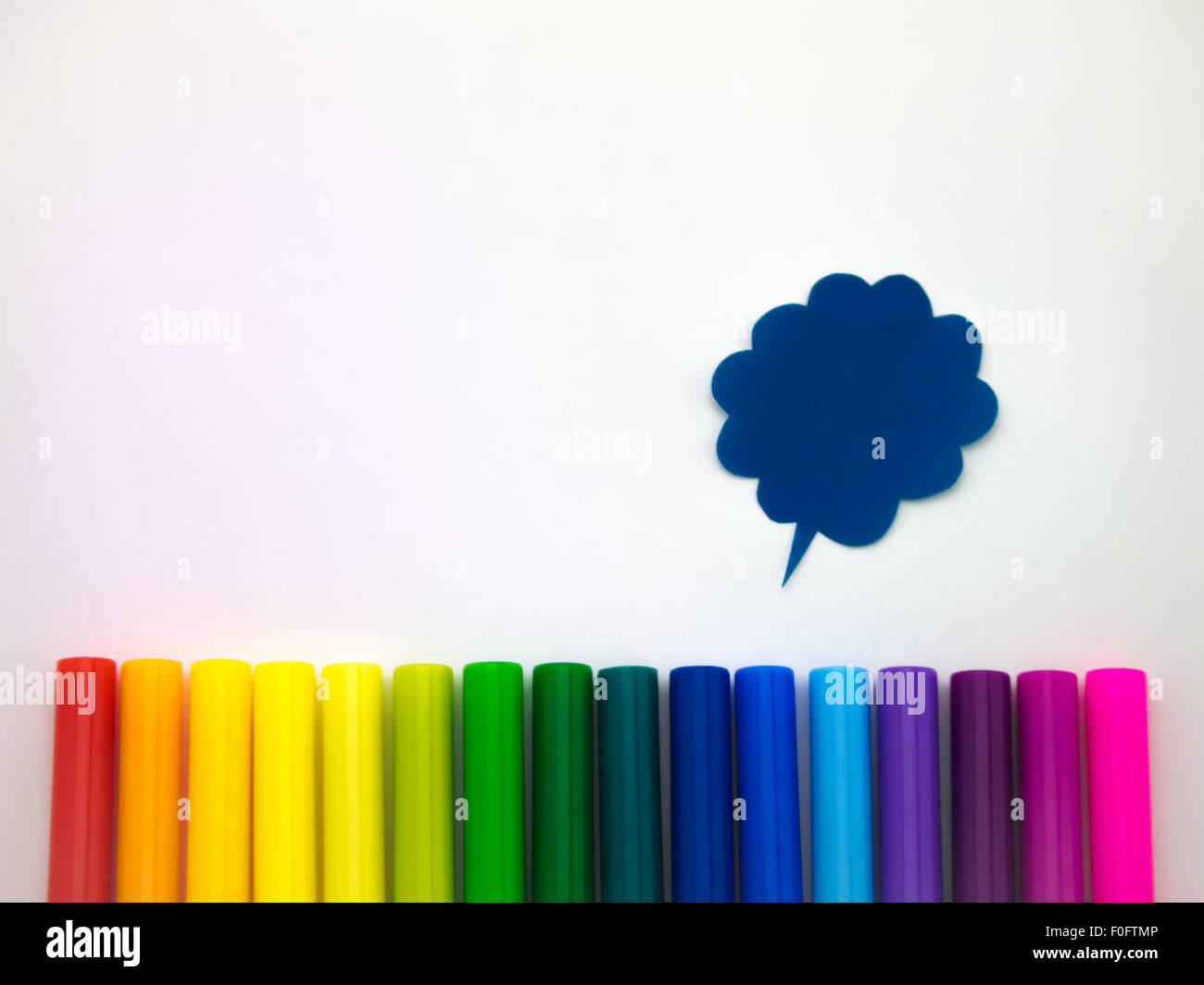 Colorful balloons and bubbles; you can write words on it Stock Photo ...