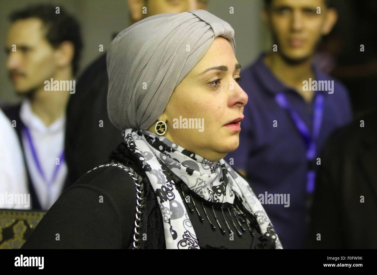 Cairo, Egypt. 14th Aug, 2015. Egyptian actor, Sabreen attends the ...