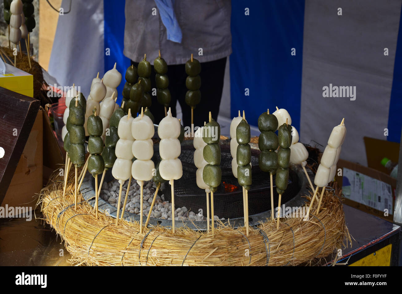 Dango Japanese snack at street event of Fushimi Inari taisha shrine in ...