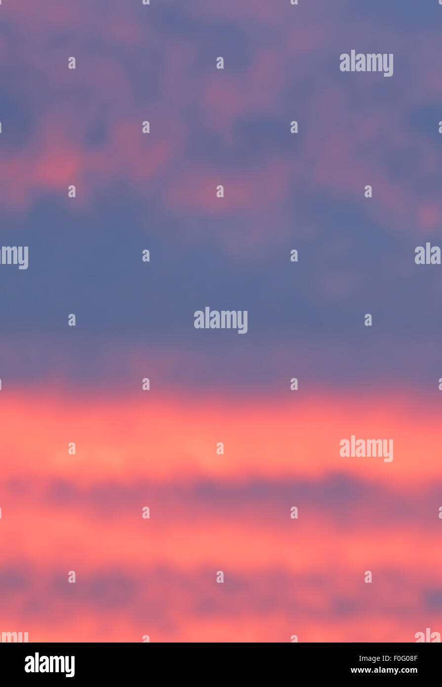 Abstract sunset color space vertical in blue and orange blur for copy ...