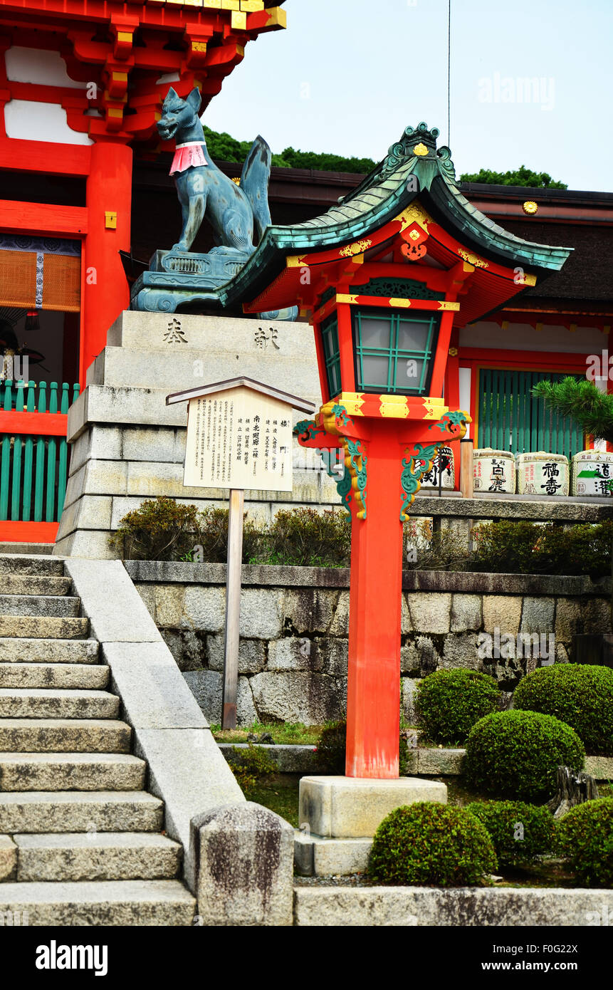 Fushimi Inari taisha shrine of Inari, Fushimi Ku in Kyoto, Japan Stock ...