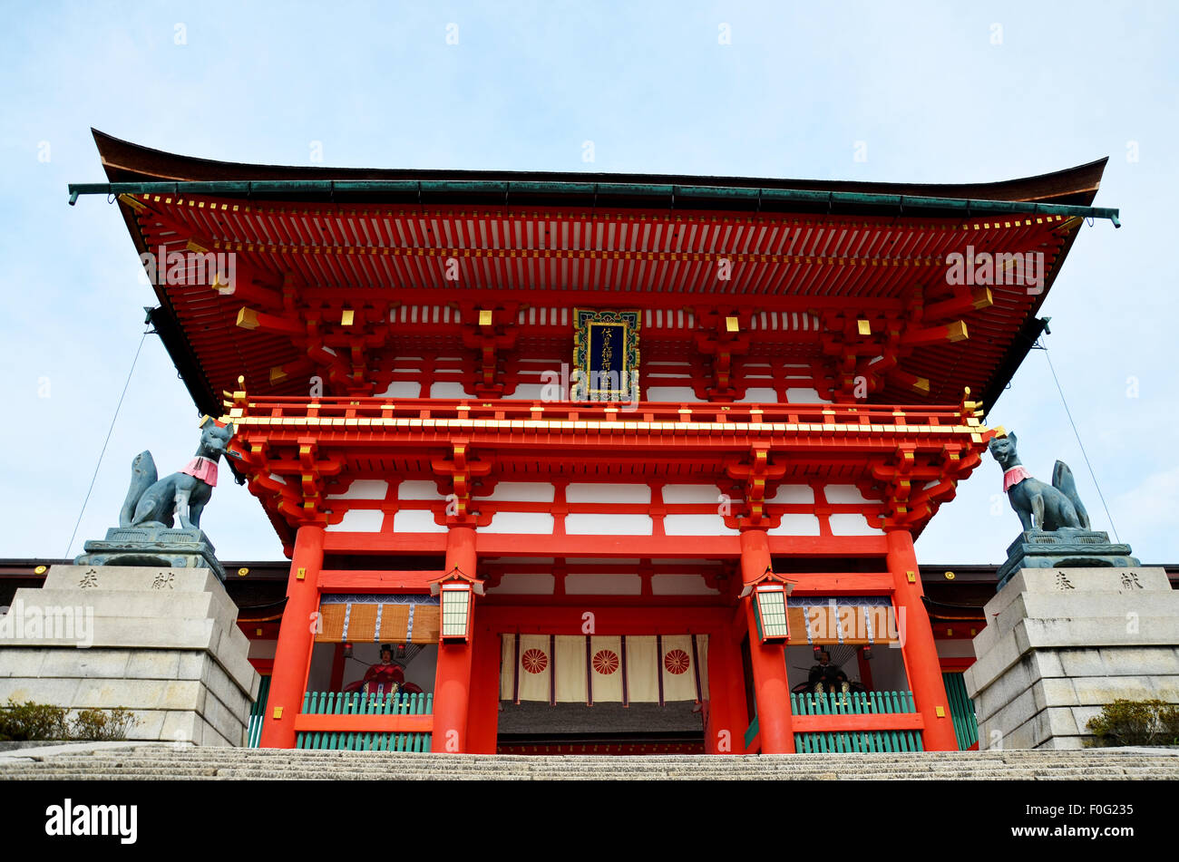 Fushimi Inari taisha shrine of Inari, Fushimi Ku in Kyoto, Japan Stock ...