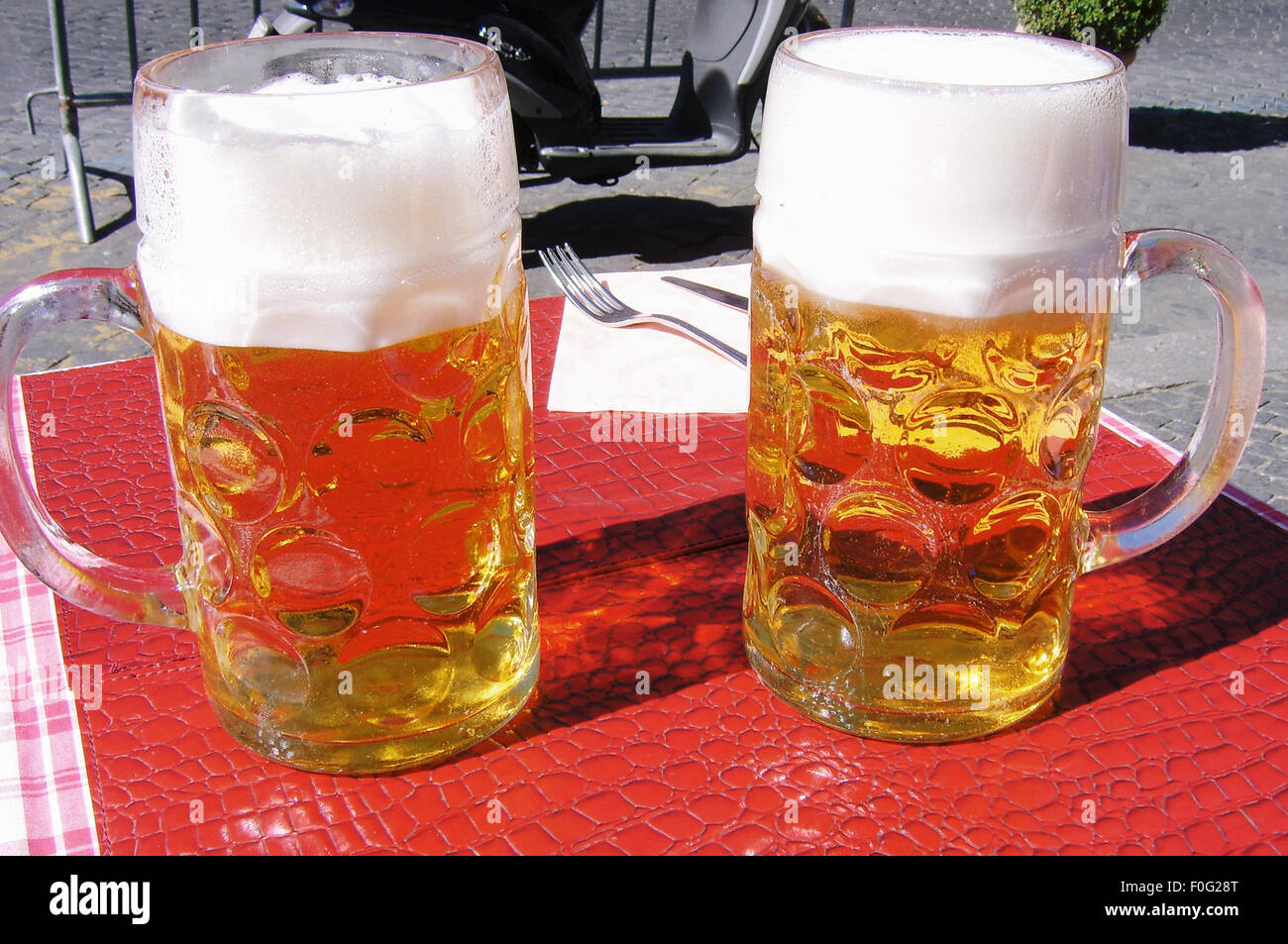 Two Large Beers! Stock Photo - Alamy