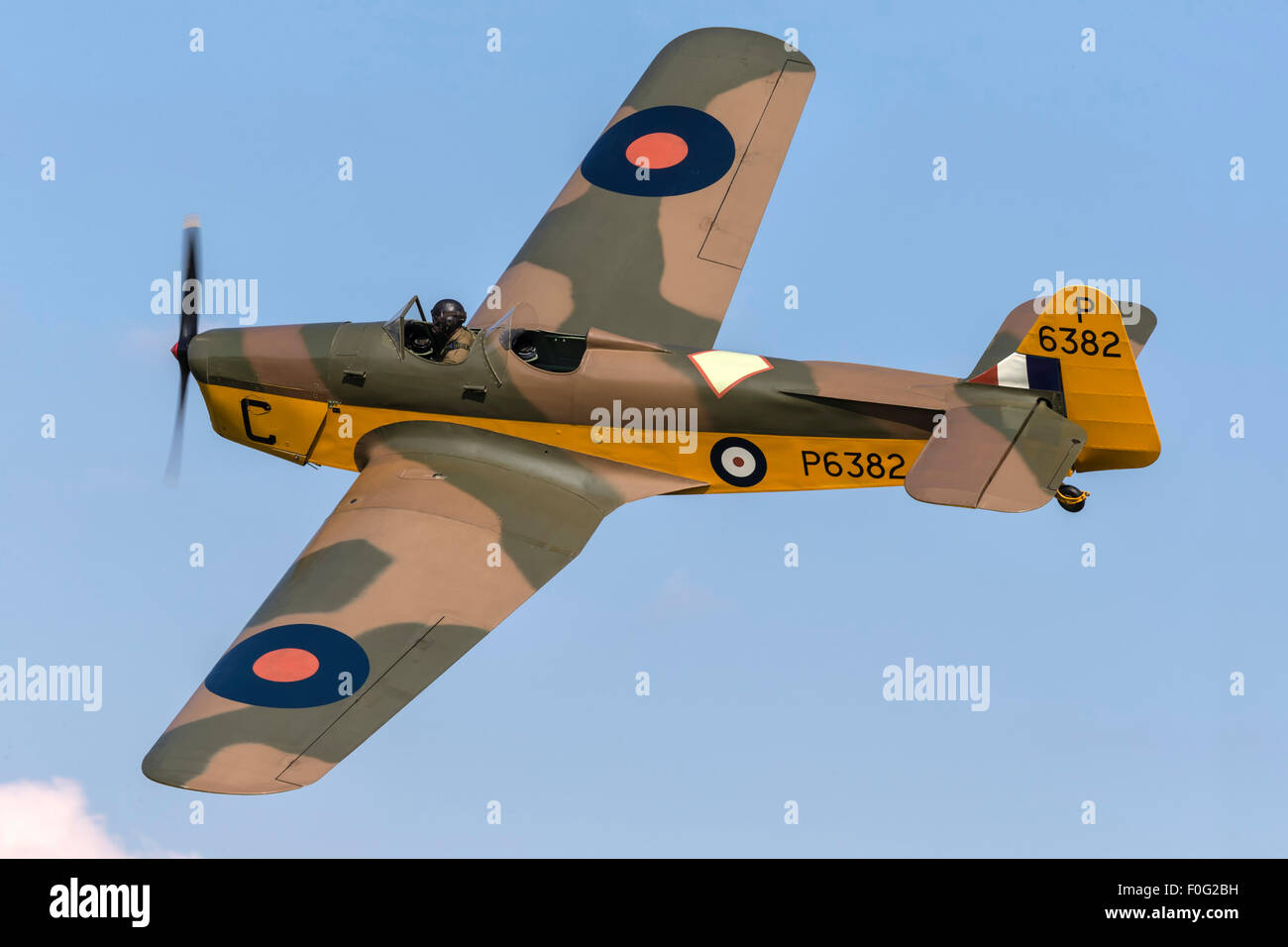 A classic old RAF training aircraft - The Miles Magister Stock Photo ...