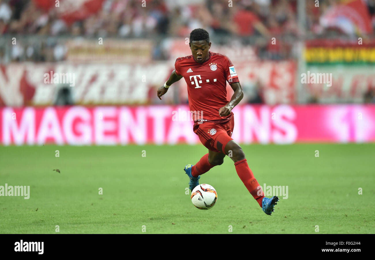 Munich, Germany. 14th Aug, 2015. Munich's David Alaba in action during ...