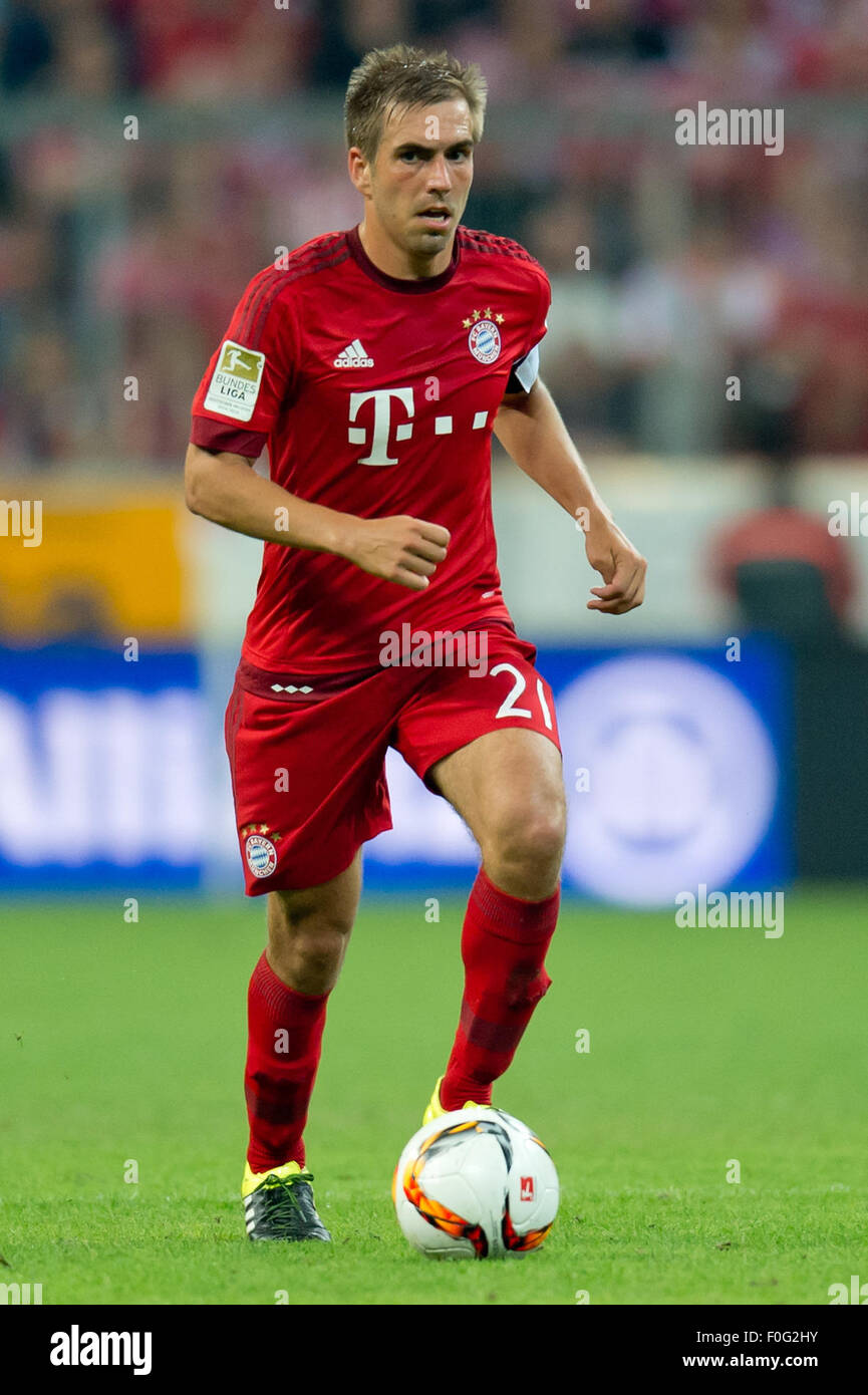 Munich, Germany. 14th Aug, 2015. Munich's Philipp Lahm in action during ...