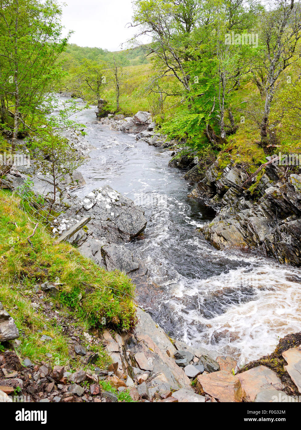 The River Dundonnell near Dundonnell, Wester Ross, Highland, Scotland ...