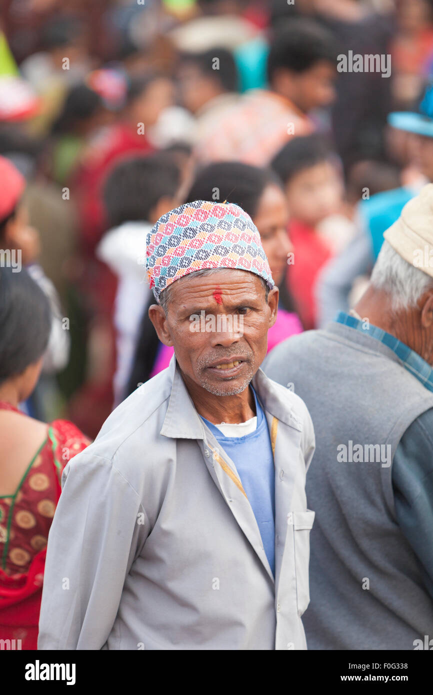 Nepalese man in Bhaktapur, Nepal Stock Photo - Alamy