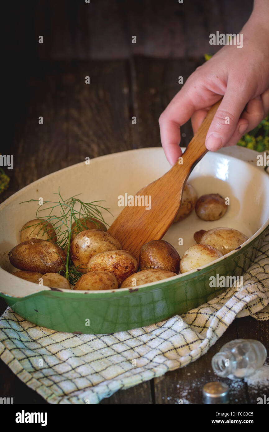 Ingredients fried potatoes hi-res stock photography and images - Alamy