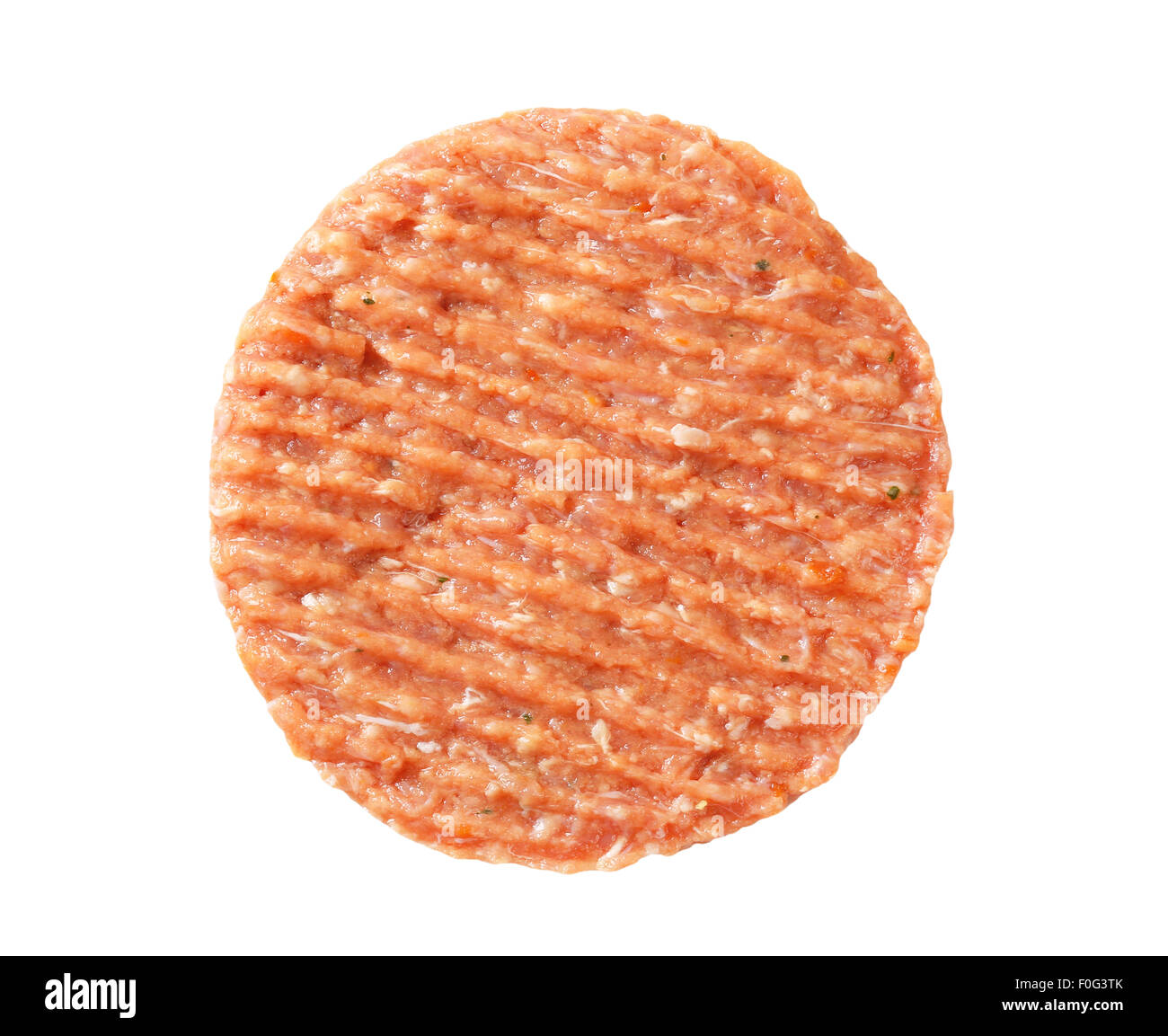 Fresh burger patty on white background Stock Photo - Alamy