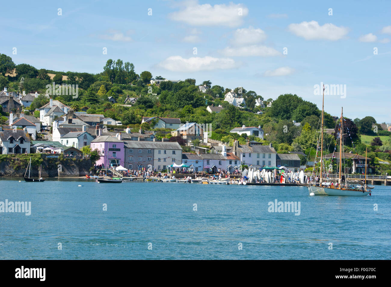 Dittisham, River Dart, Devon, England Stock Photo - Alamy
