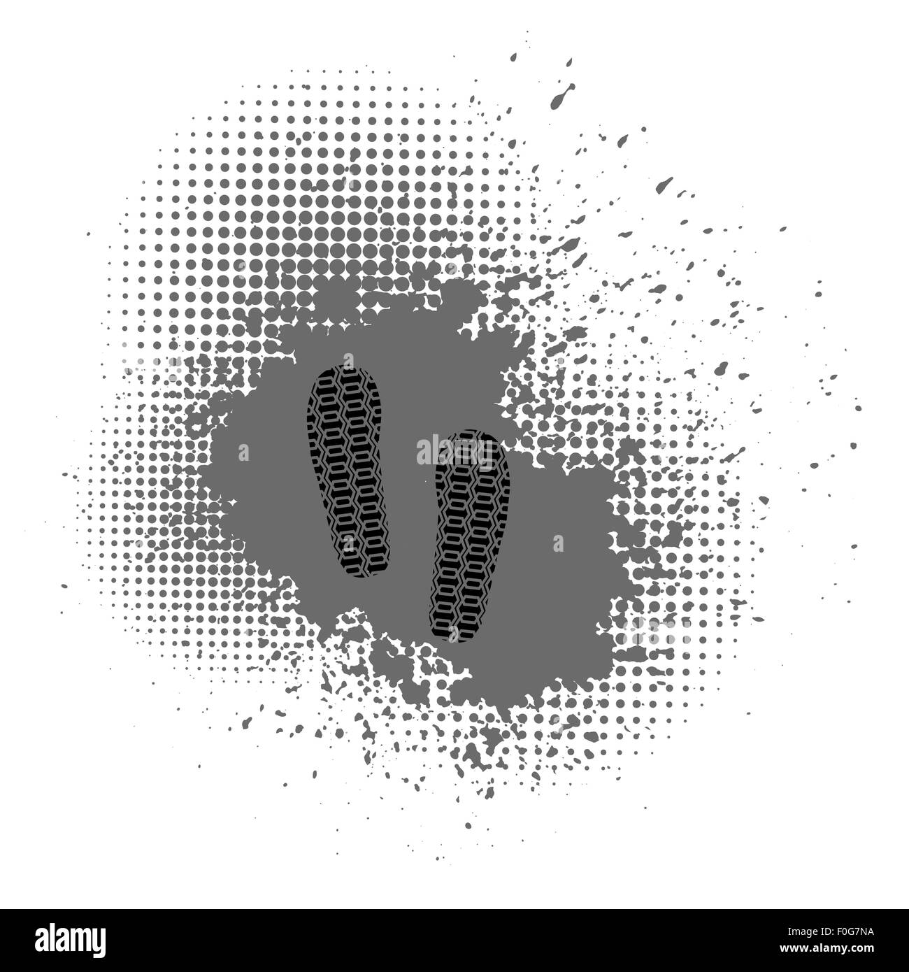 Tread imprint Cut Out Stock Images & Pictures - Alamy