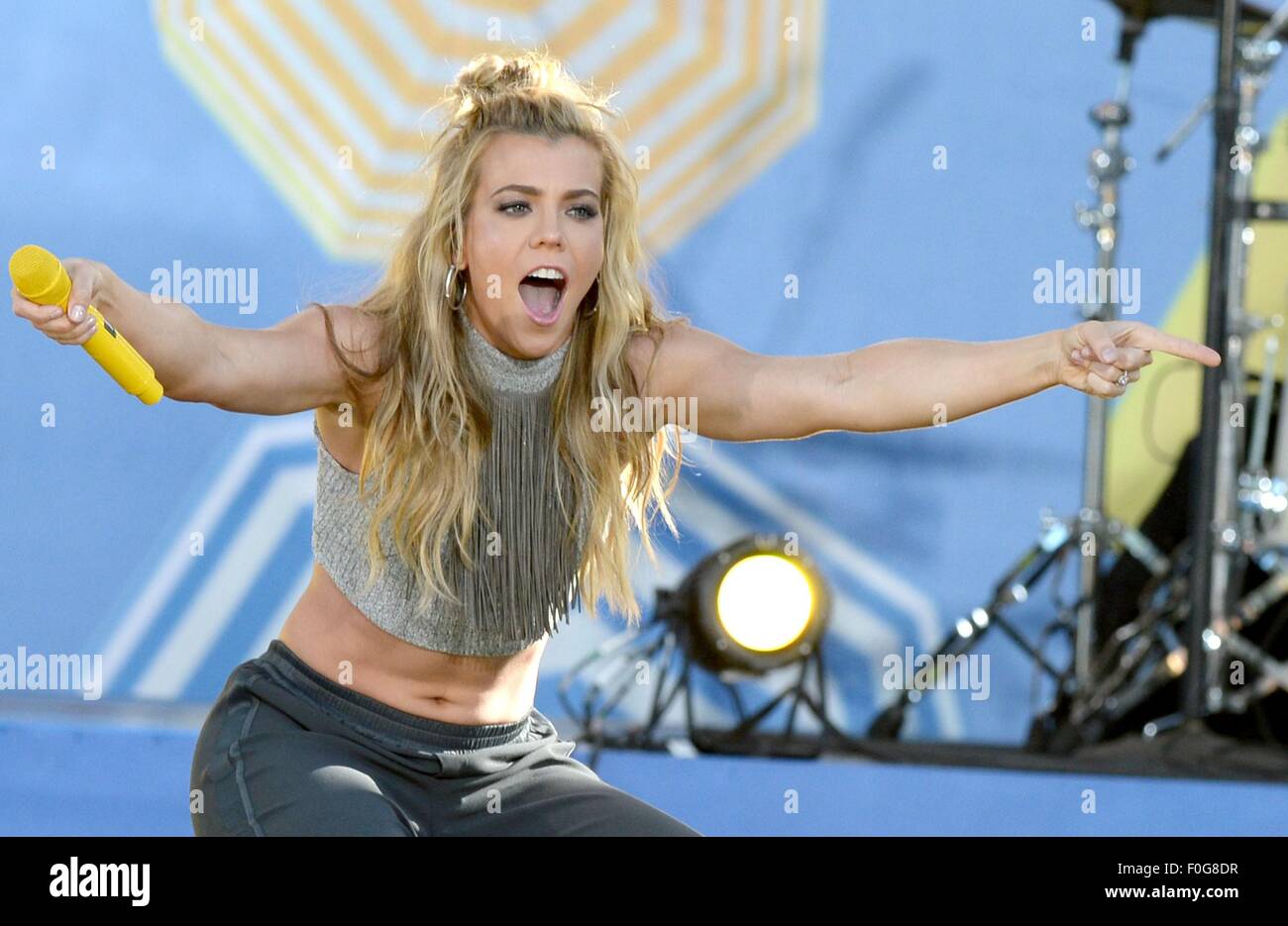 New York, NY, USA. 14th Aug, 2015. The Band Perry, Kimberly Perry on stage for ABC's Good ...