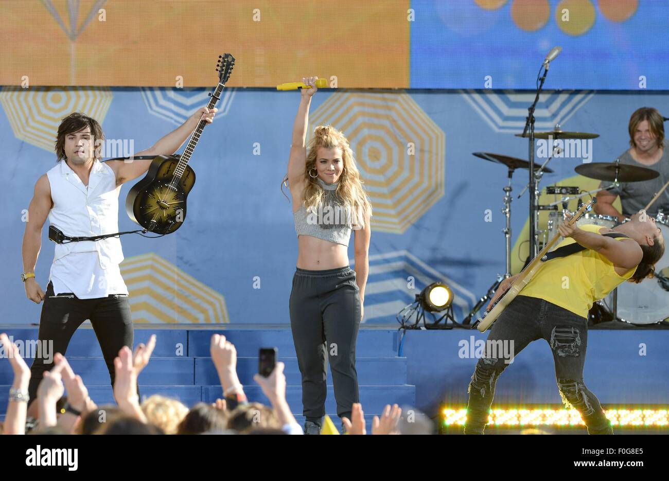 New York, NY, USA. 14th Aug, 2015. The Band Perry, Reid Perry, Kimberly ...