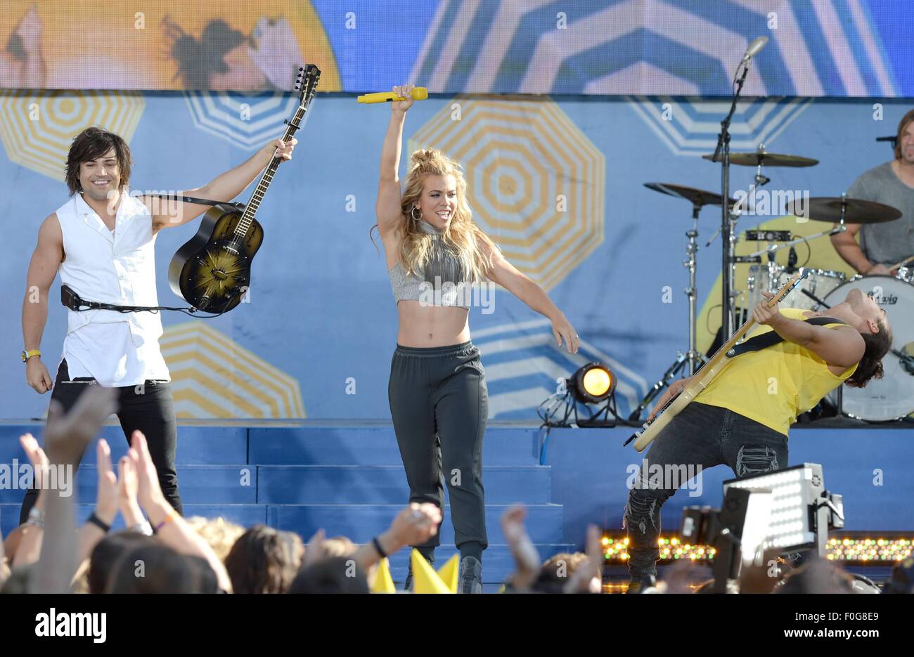 New York, NY, USA. 14th Aug, 2015. The Band Perry, Reid Perry, Kimberly ...