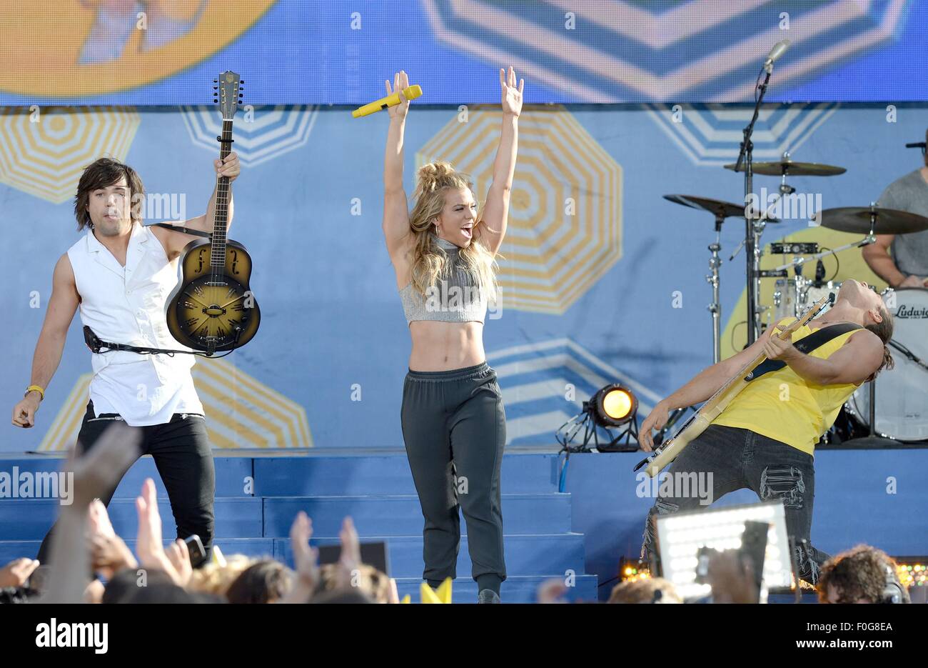 New York, NY, USA. 14th Aug, 2015. The Band Perry, Reid Perry, Kimberly ...