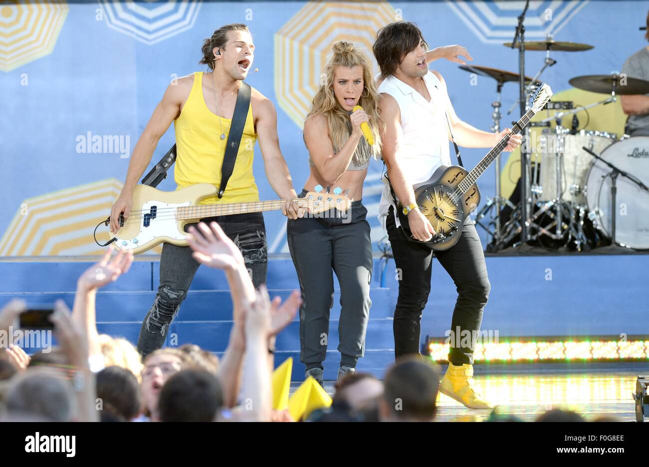 New York, NY, USA. 14th Aug, 2015. The Band Perry, Neil Perry, Kimberly ...