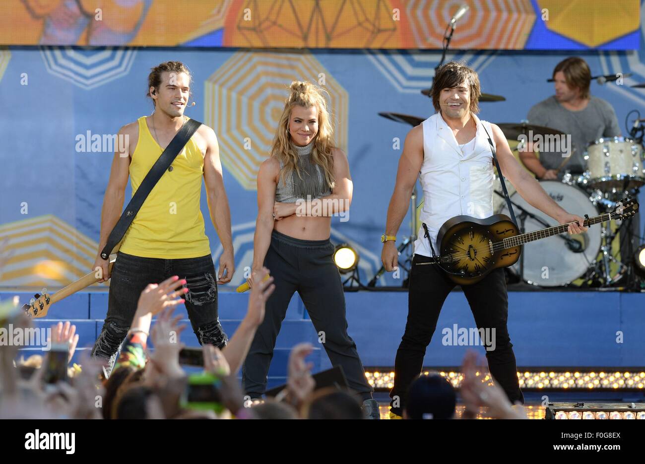 New York, NY, USA. 14th Aug, 2015. The Band Perry, Neil Perry, Kimberly ...