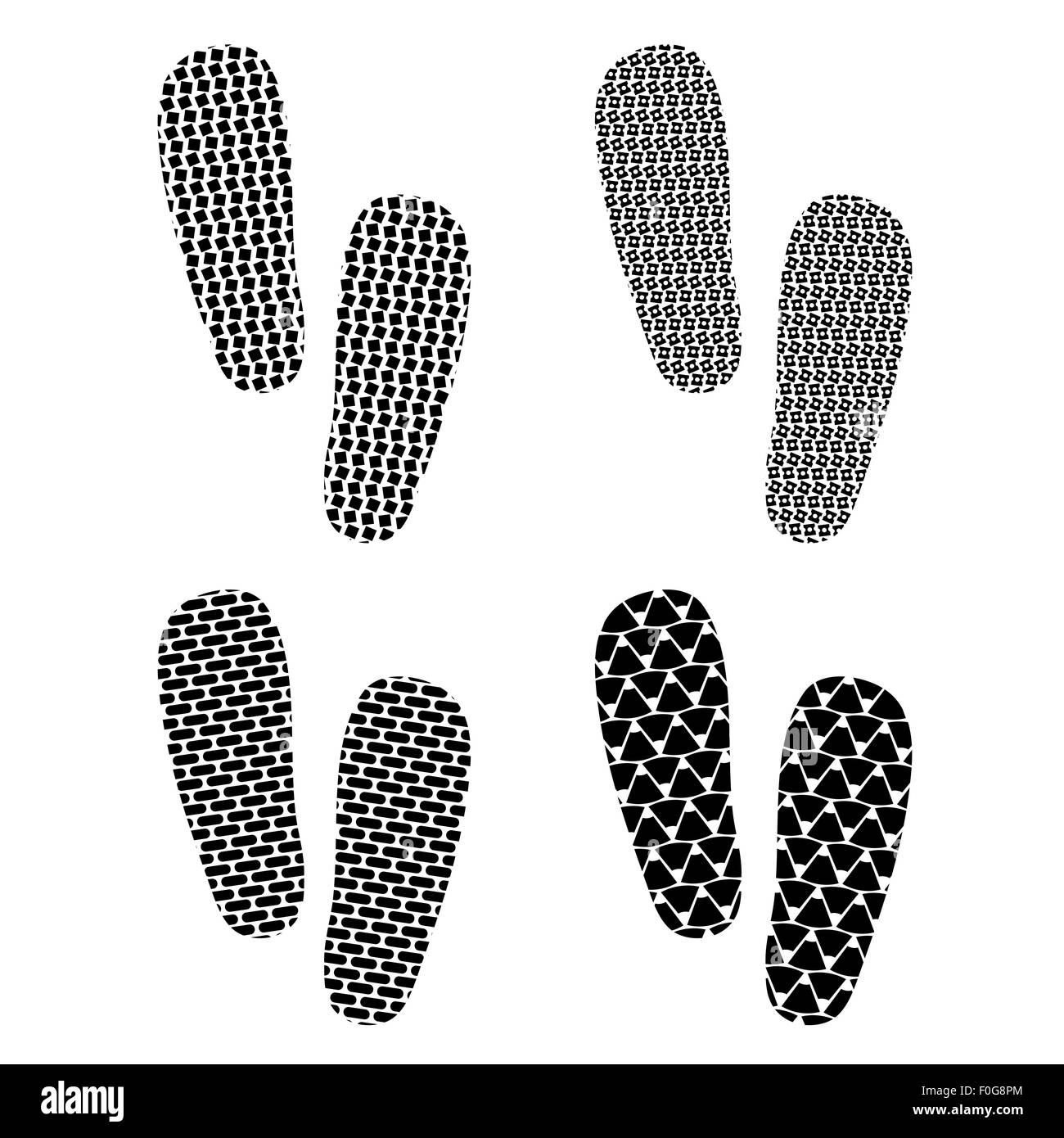 Set of Imprints Stock Photo - Alamy