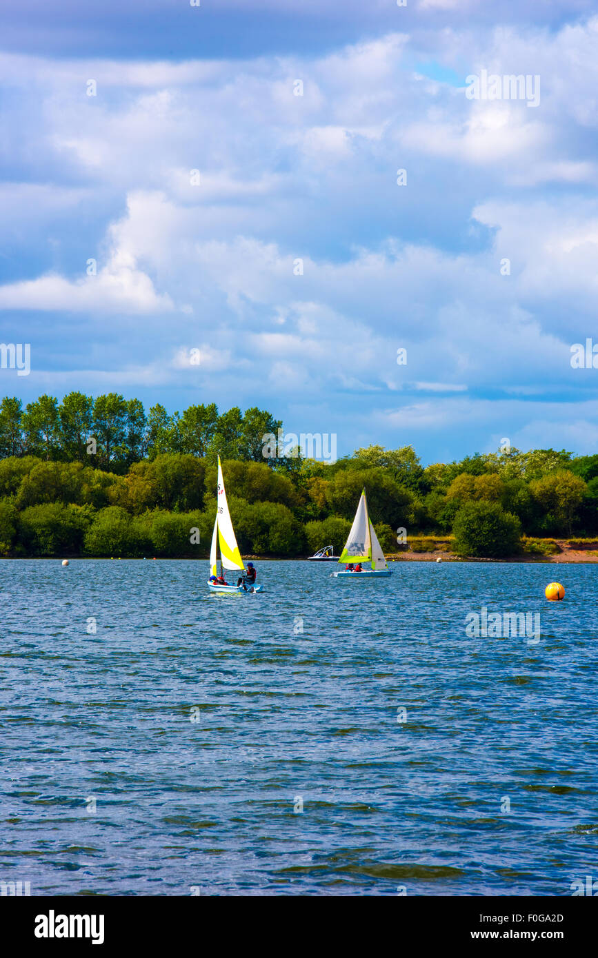 People sailing on the Reservoir at Chasewater Country Park lichfield ...